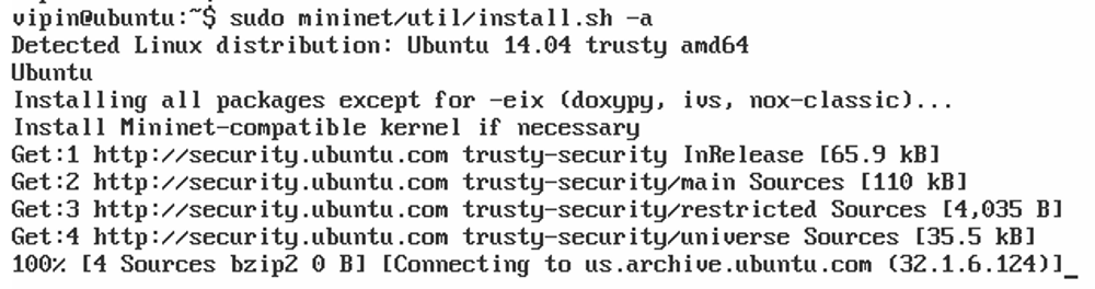 Mininet Installation U Net Solutions