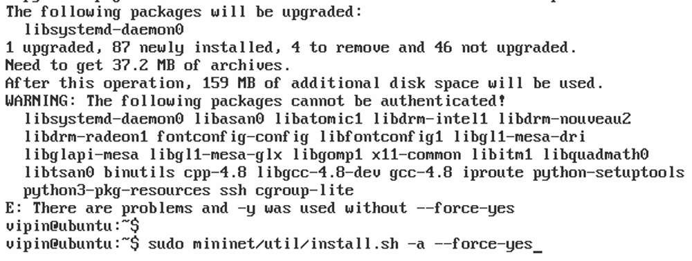 Mininet Installation U Net Solutions